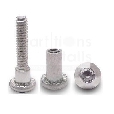 Stainless Steel Torque Head Barrel Nut Shoulder Screw for 7/8" - 1-3/16 ...
