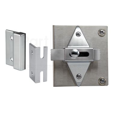 door lock and door stop kit for in swing round edge