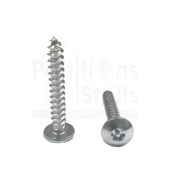 #12 X 1-1/2" Long Screw 6 Lobe(T-27) Chrome